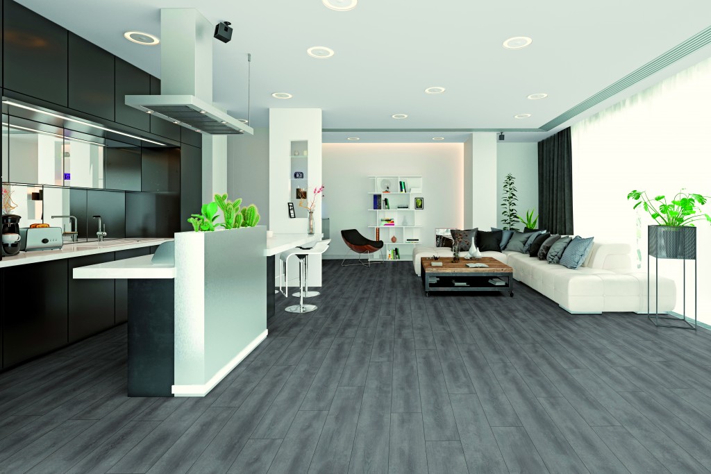 Dark Grey Laminate Flooring