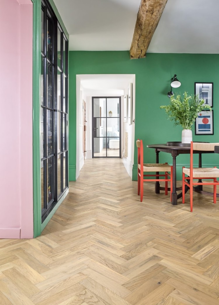 Wildwood Herringbone Cashew Oak 14mm Engineered Wood | Tapi